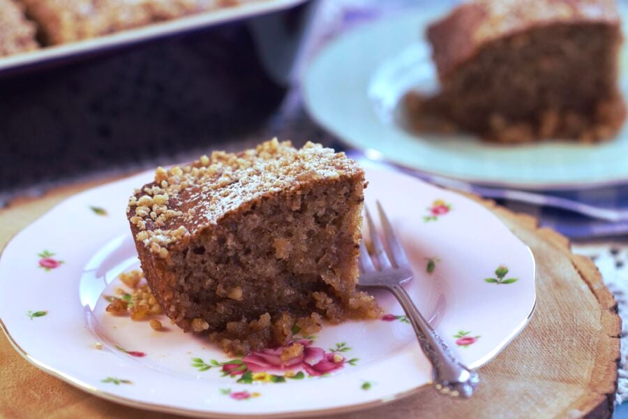 Karidopita: Greek Spiced Walnut Cake - Dimitras Dishes
