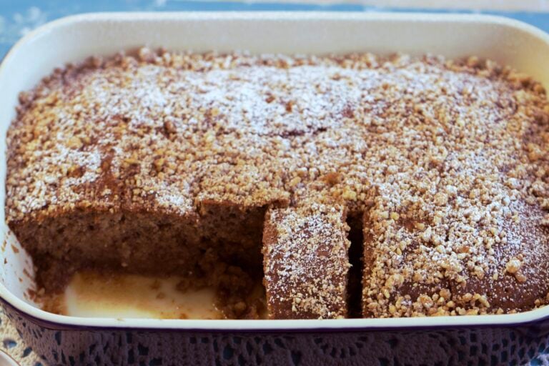 Karidopita: Greek Spiced Walnut Cake - Dimitras Dishes