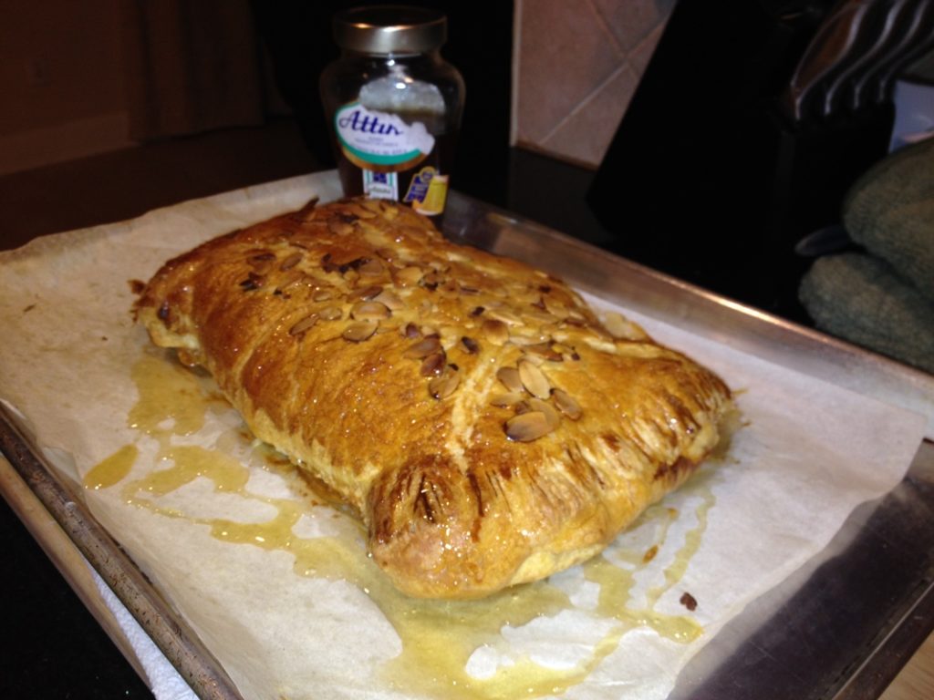 ALMOND & CHEESE STRUDEL WITH GREEK HONEY - Dimitras Dishes