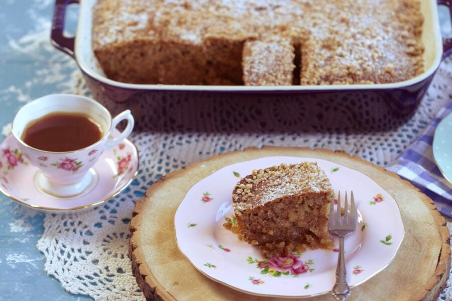 Karidopita: Greek Spiced Walnut Cake - Dimitras Dishes