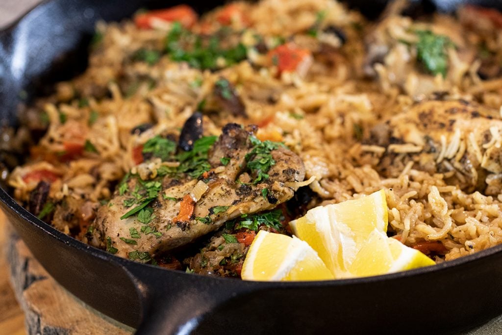 ONE-POT GREEK CHICKEN & RICE - Dimitras Dishes