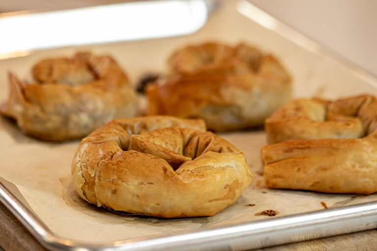 Manitaropita: Greek Mushroom Phyllo Pies - Dimitras Dishes