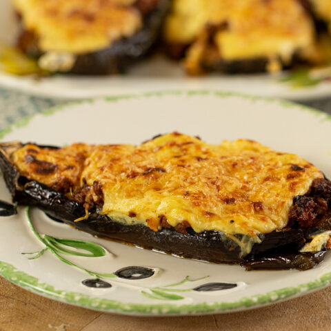 Melitzanes Papoutsakia: Greek Stuffed Eggplant - Dimitras Dishes