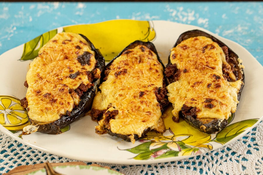 Melitzanes Papoutsakia: Greek Stuffed Eggplant - Dimitras Dishes