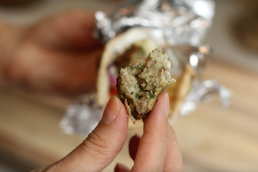 Beeftekia me Patates: Greek Roasted Potatoes with Meatballs in Tomato ...