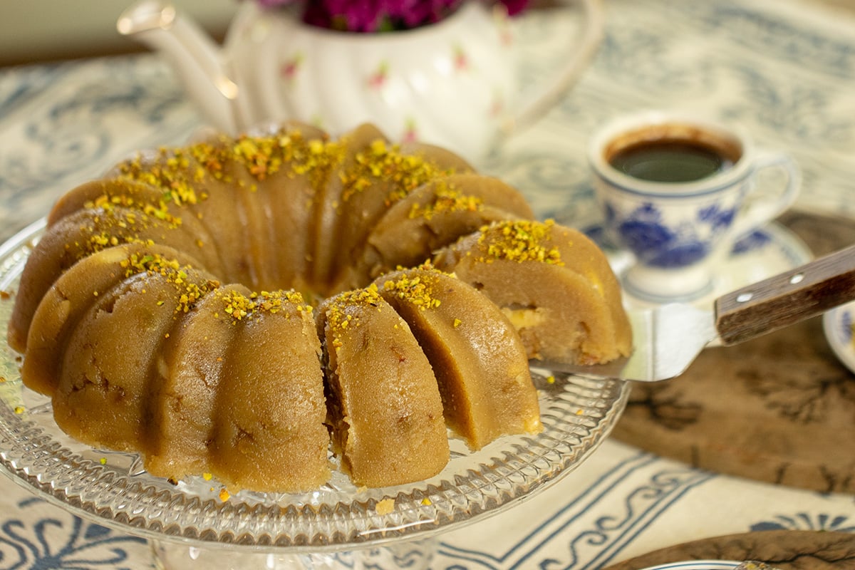 Greek Halvas: Semolina Pudding Cake - Dimitras Dishes