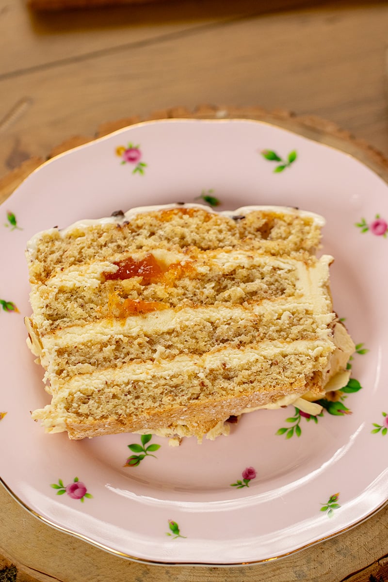 Esterhazy Torte: Hazelnut Cream Cake - Dimitras Dishes