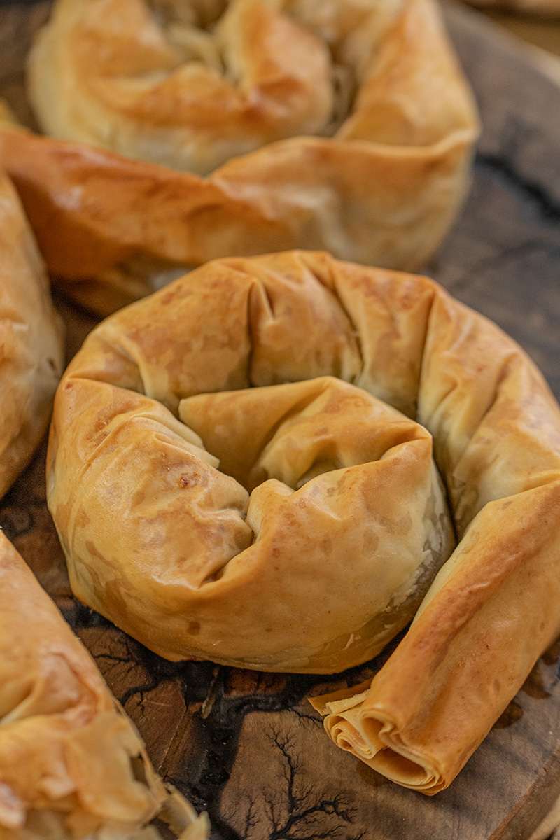 Manitaropita: Greek Mushroom Phyllo Pies - Dimitras Dishes
