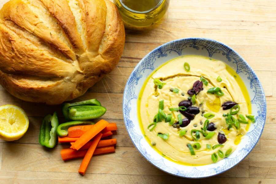 FAVA DIP: GREEK STYLE SPLIT PEA DIP - Dimitras Dishes