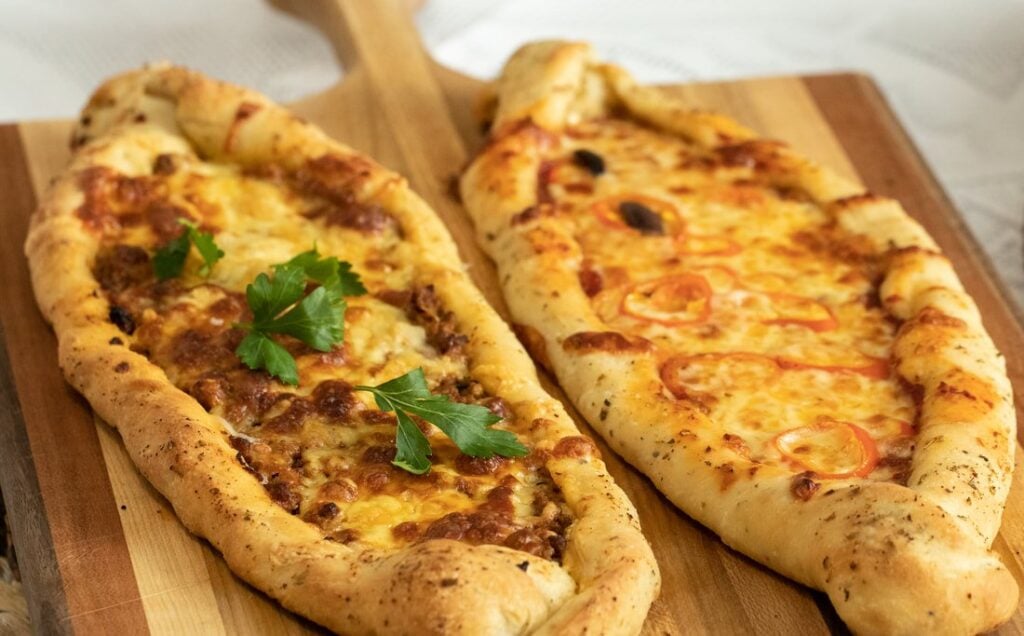 Peinirli: Greek Pizza Boats - Dimitras Dishes