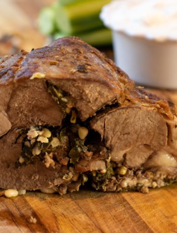 Boneless Leg of Lamb Stuffed with Prunes & Chestnuts - Dimitras Dishes