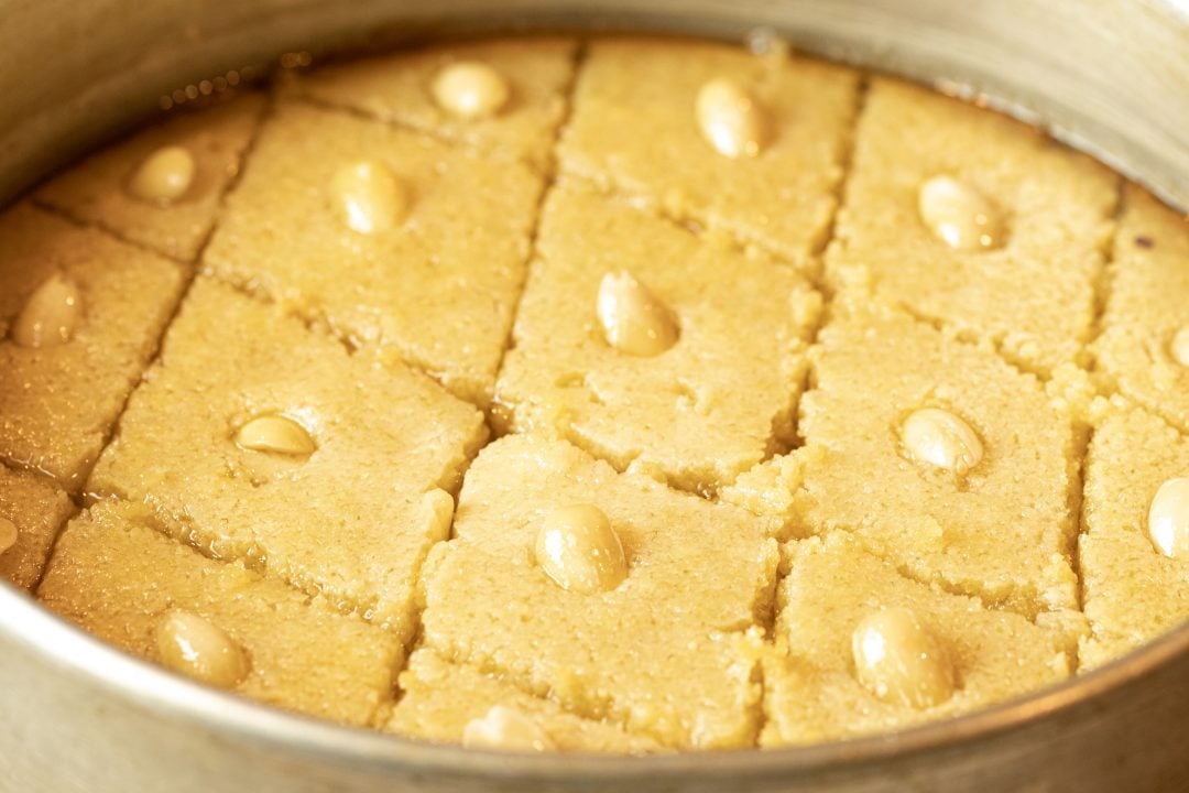 Samali: Greek Semolina Cake in Syrup - Dimitras Dishes
