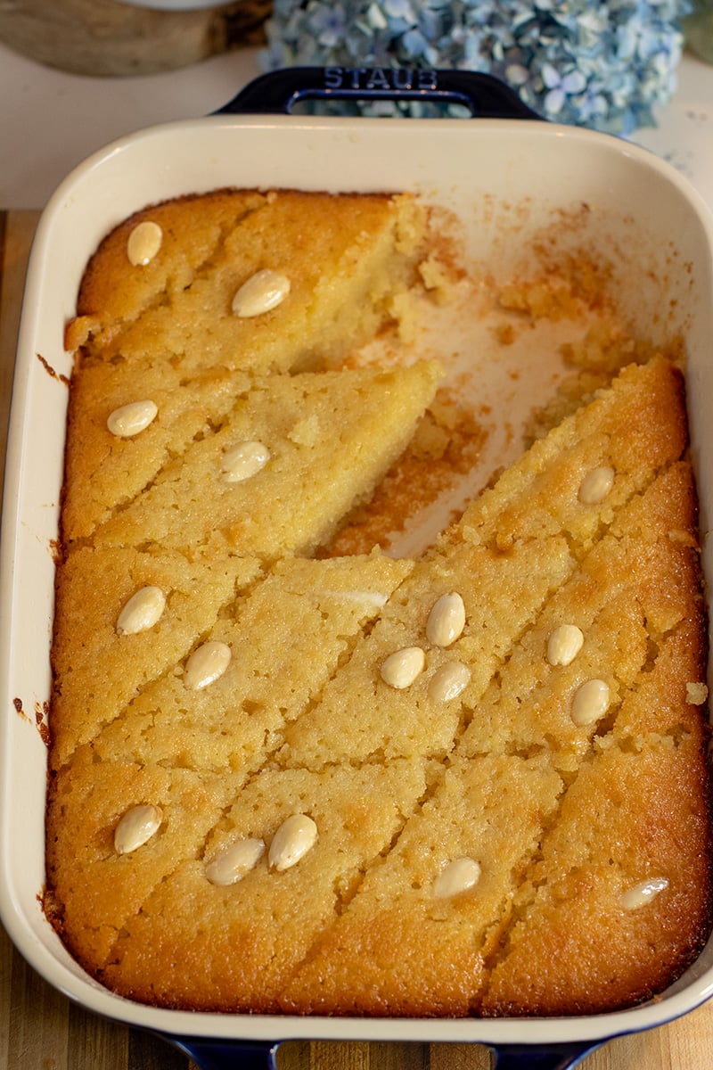 Samali: Greek Semolina Cake in Syrup - Dimitras Dishes