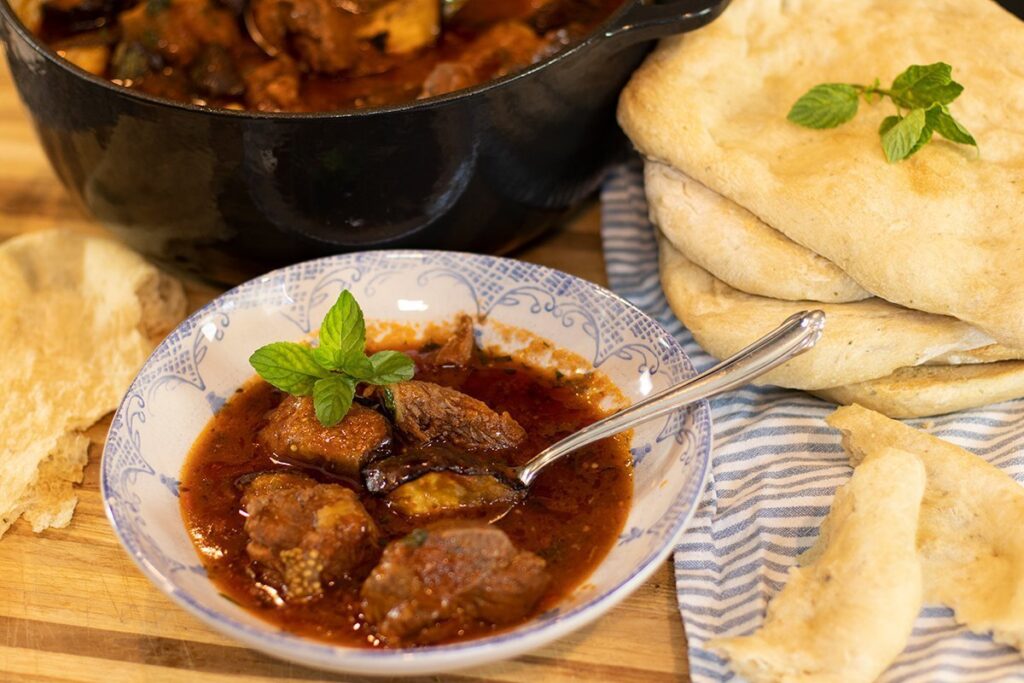 Greek Lamb & Eggplant Stew - Dimitras Dishes