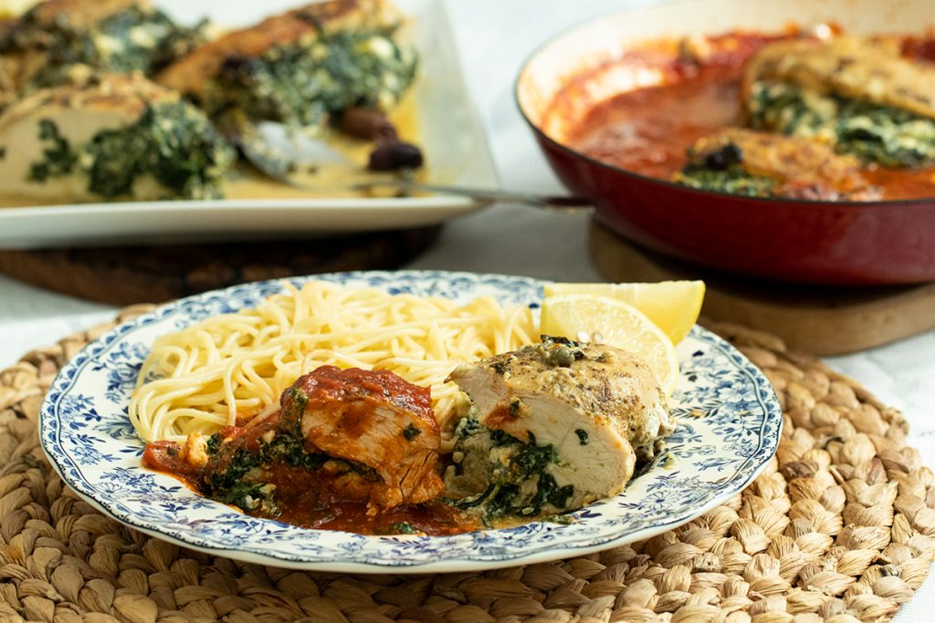 Spinach & Feta Stuffed Chicken Breast - Dimitras Dishes