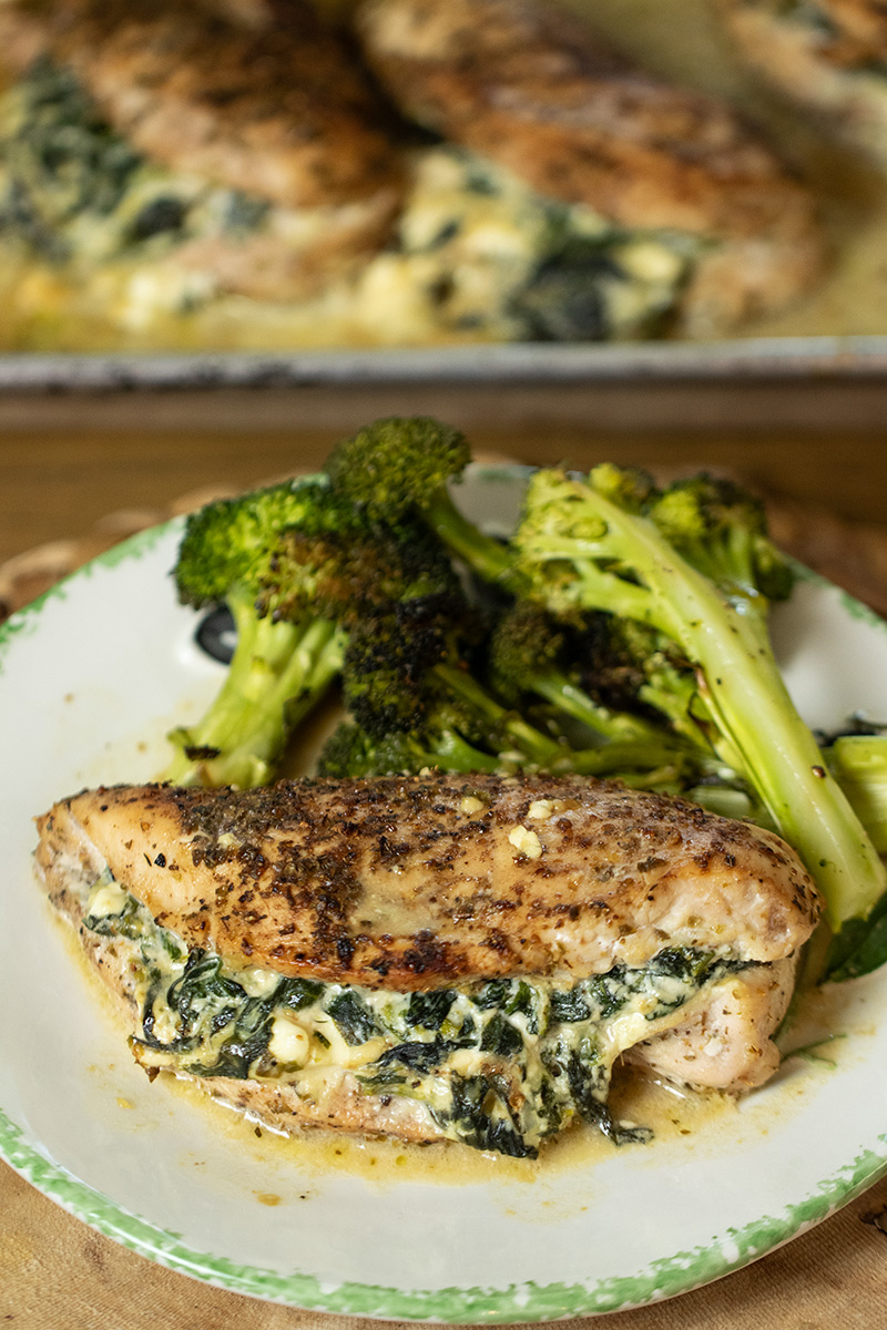 Spinach & Feta Stuffed Chicken Breast - Dimitras Dishes