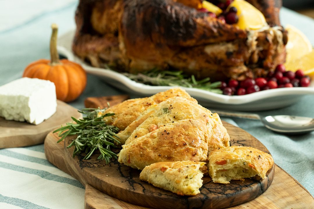 Greek Thanksgiving Stuffing Scones - Dimitras Dishes