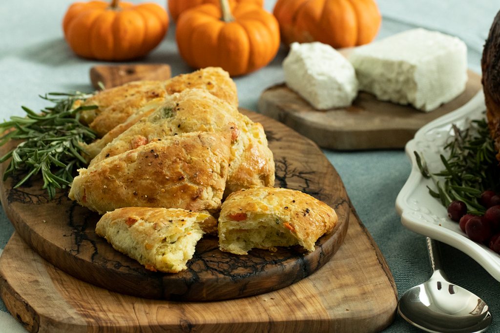 Greek Thanksgiving Stuffing Scones - Dimitras Dishes