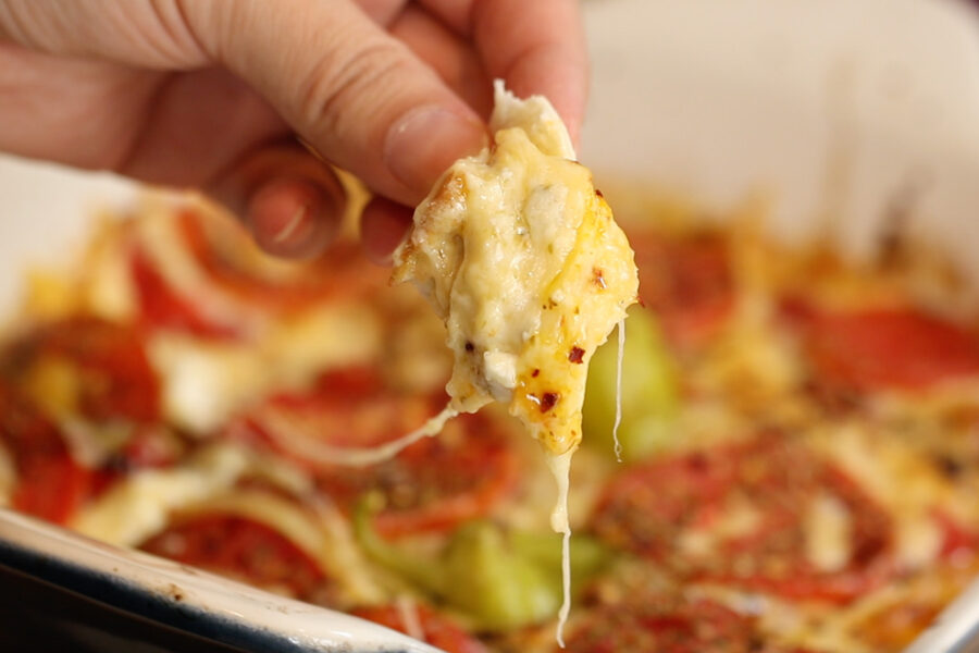 Bouyourdi: Greek Cheesy Feta Dip - Dimitras Dishes