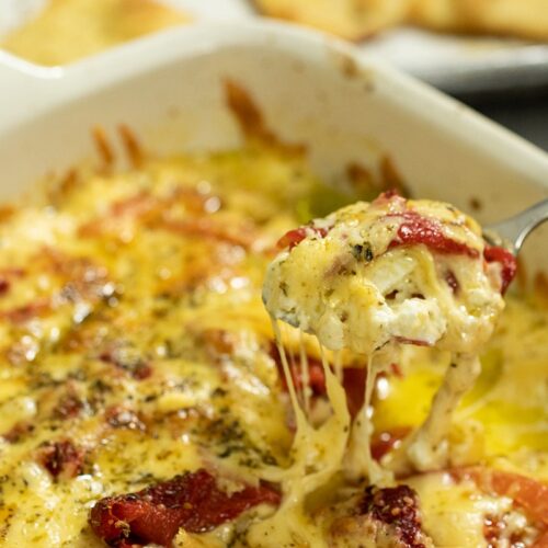 Bouyourdi: Greek Cheesy Feta Dip - Dimitras Dishes