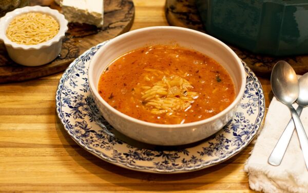Manestra: Greek Tomato & Orzo Soup - Dimitras Dishes