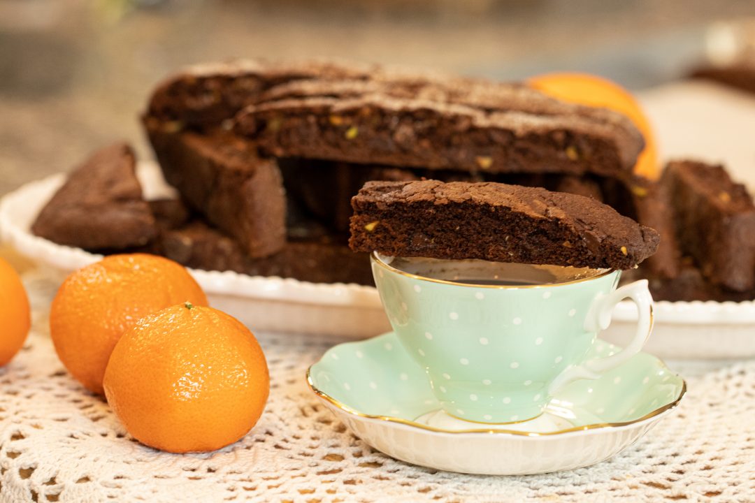 Vegan Chocolate & Pistachio Biscotti: Greek Paximadia - Dimitras Dishes