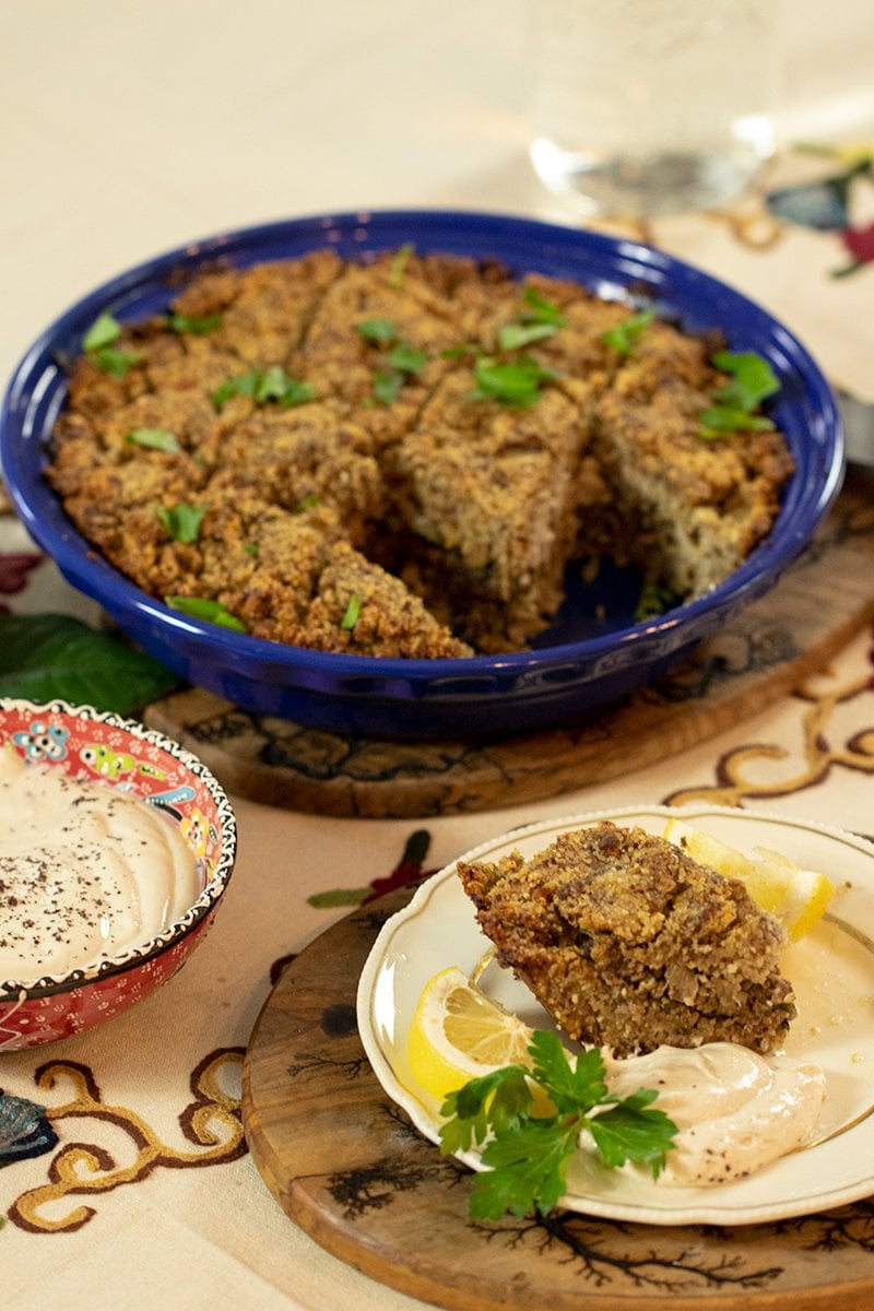 Greek Kibbeh (Koupes) Pie - Dimitras Dishes