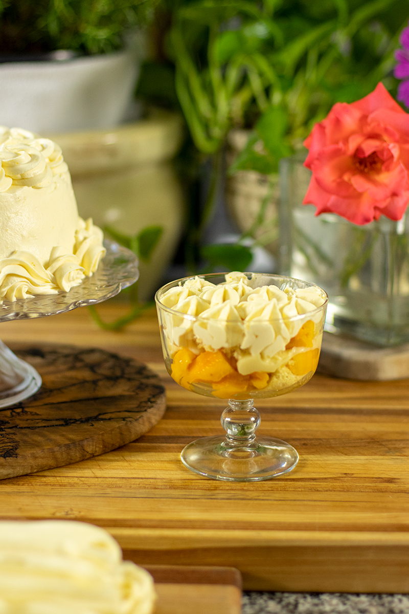 Mango Cream Cake: 3 Ways! Sheet Cake, Trifle, Torte - Dimitras Dishes