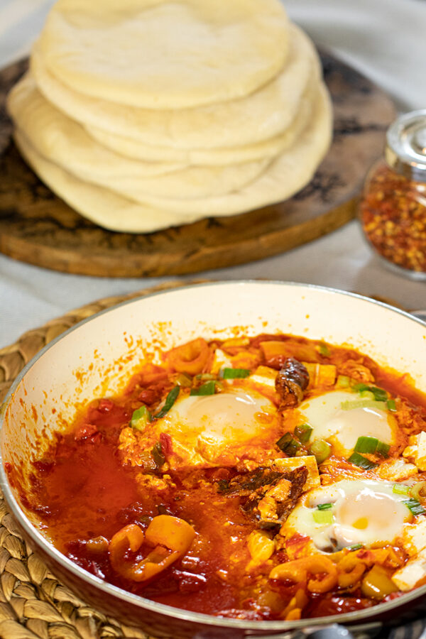 A Greek Breakfast Ready in 15 Minutes! Eggs & Pasturma - Dimitras Dishes