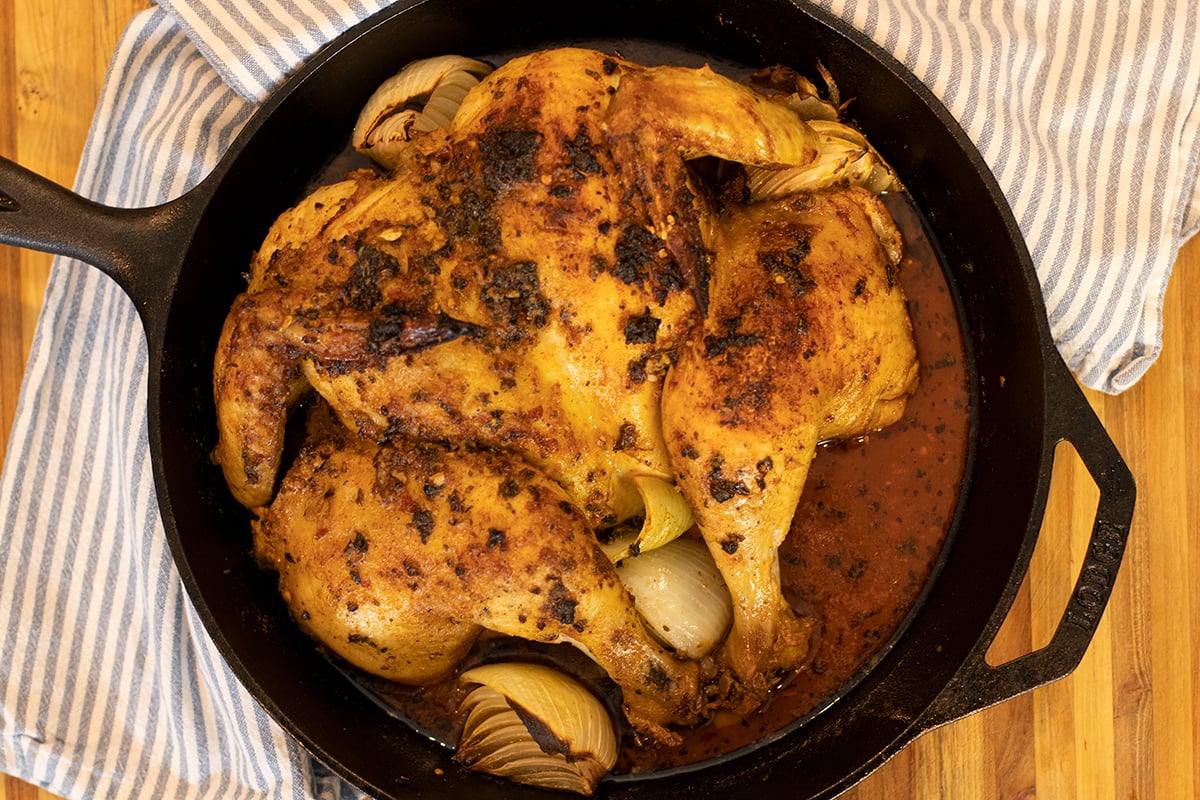 Spatchcocked Greek Chicken - Dimitras Dishes