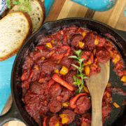 Greek Sausage & Peppers: Spetzofai - Dimitras Dishes