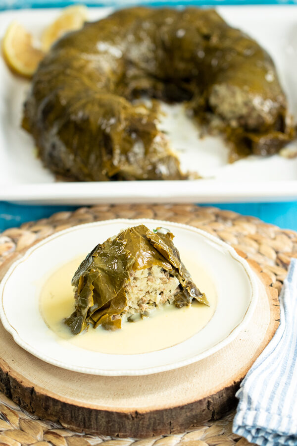 Exohiko from Thessaloniki: Stuffed Grape Leaves Bundt Ring - Dimitras ...