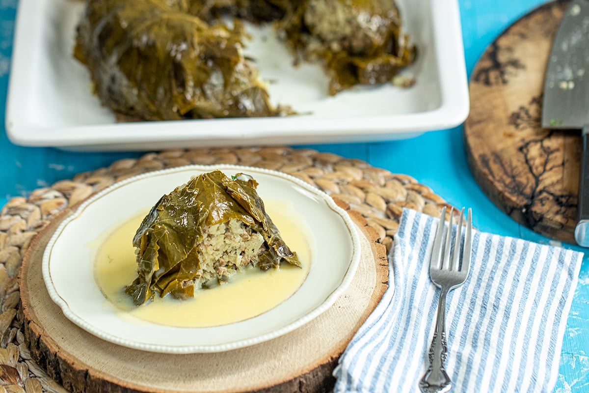 Exohiko from Thessaloniki: Stuffed Grape Leaves Bundt Ring - Dimitras ...
