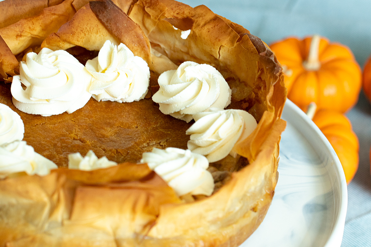 Pumpkin Phyllo Pie - Dimitras Dishes