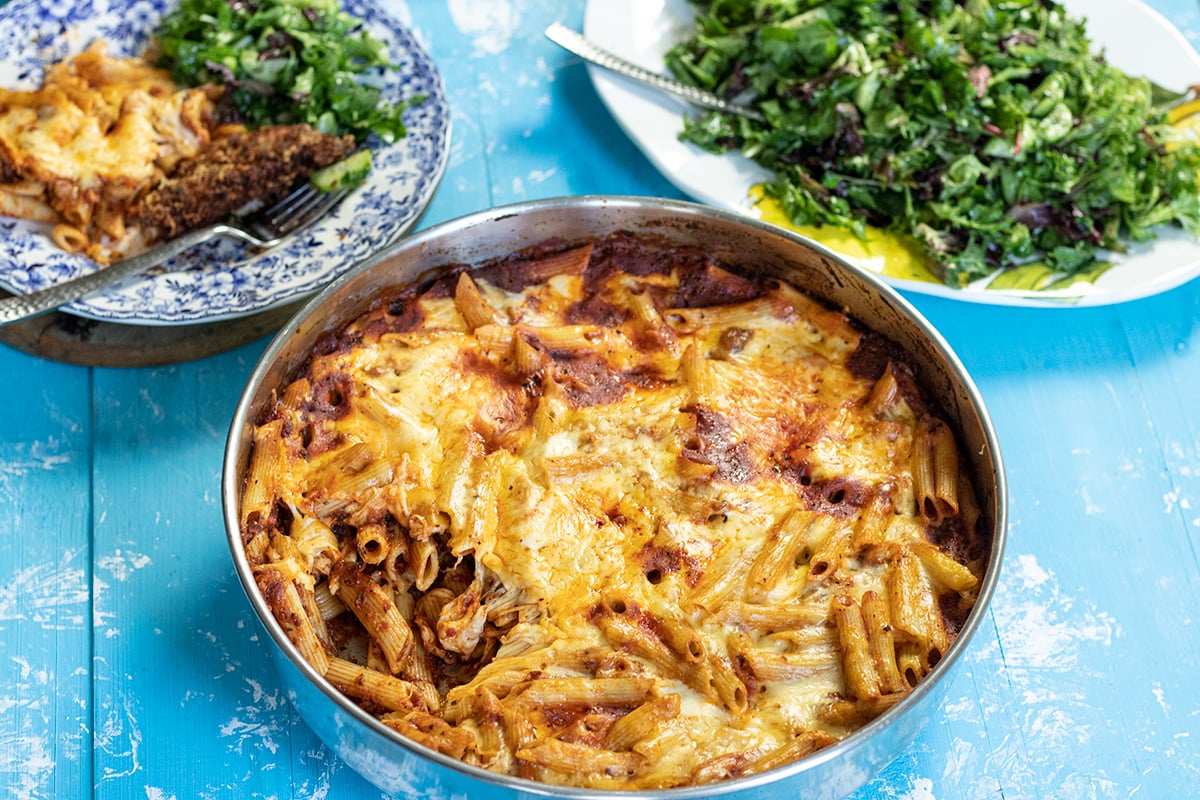 Mediterranean Fried Chicken & Pasta Dinner Ready in an Hour - Dimitras ...