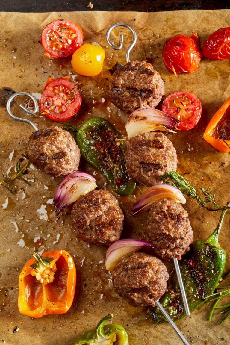 Greek Ground Beef Kebabs: Meal in 60 Minutes! - Dimitras Dishes