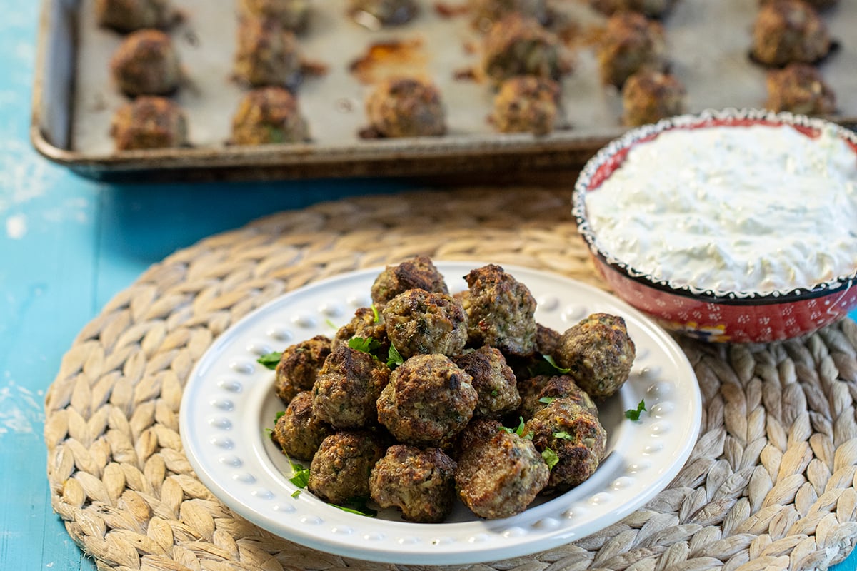 Broiled Keftedes: Greek Meatballs - Dimitras Dishes