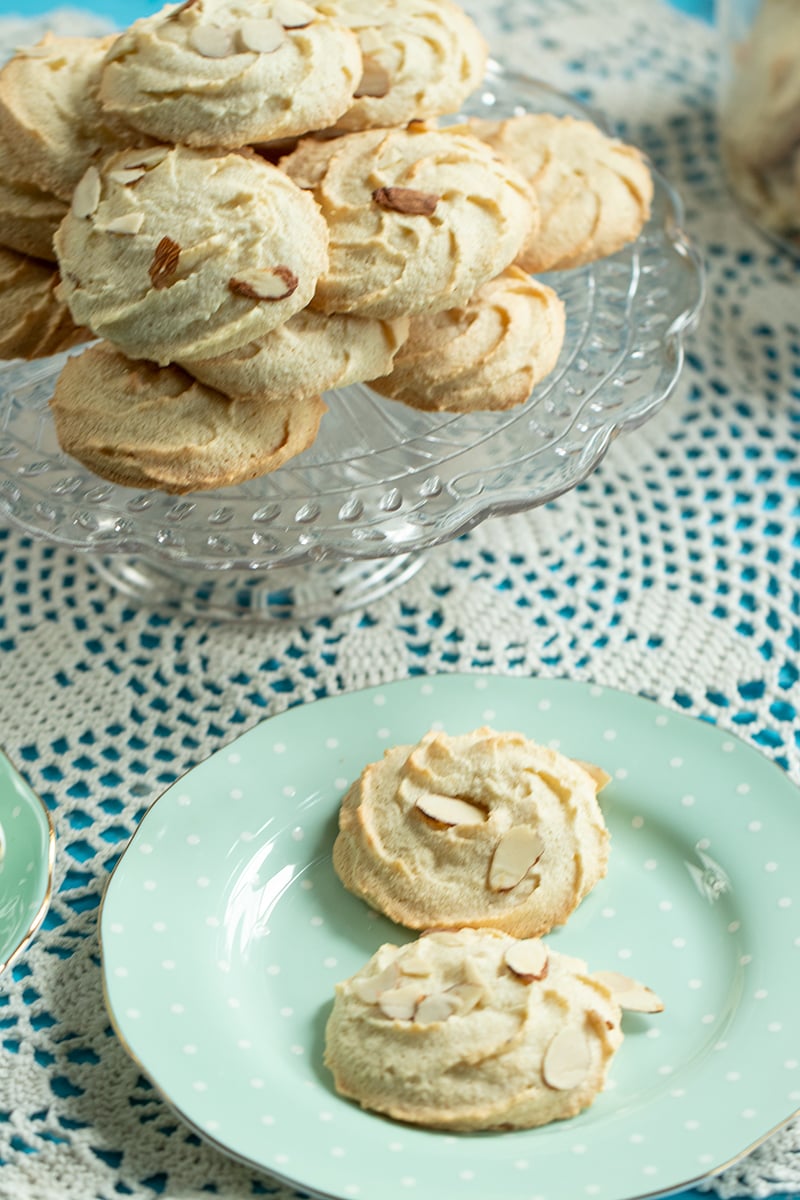 AMYGDALOTA: GREEK-STYLE CHEWY ALMOND COOKIES - Dimitras Dishes
