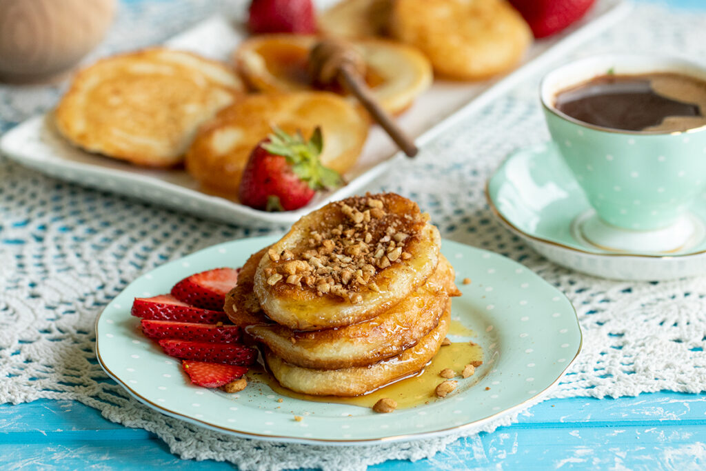 Tiganites: Greek-Style Pancakes with Greek Honey & Baklava Nuts ...