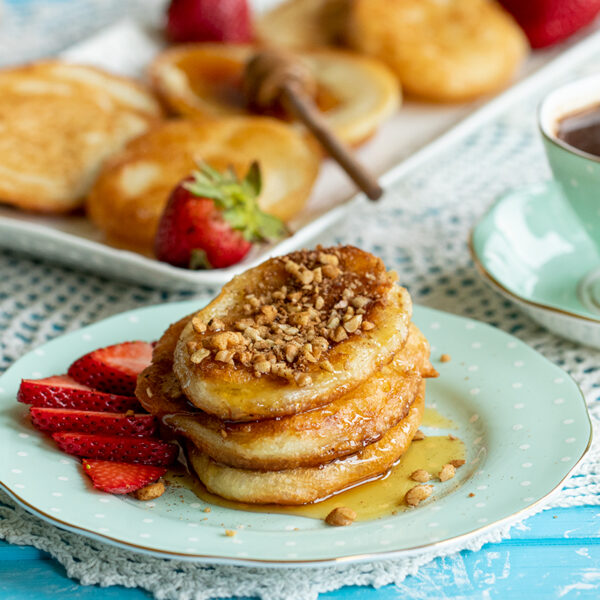 Tiganites: Greek-Style Pancakes with Greek Honey & Baklava Nuts ...