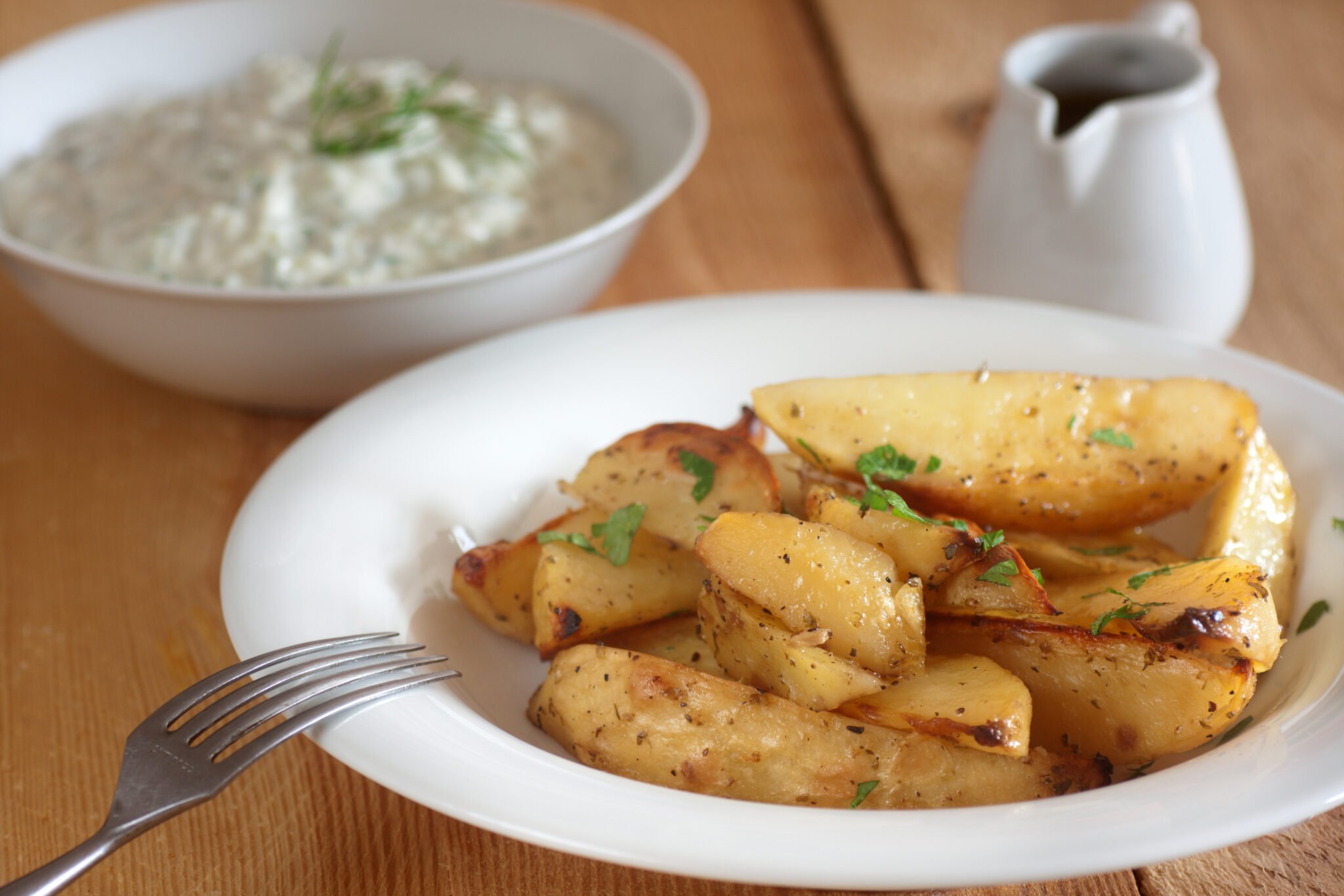 Greek Lemony Roasted Potatoes, 2 Ways: Patates Lemonates - Dimitras Dishes