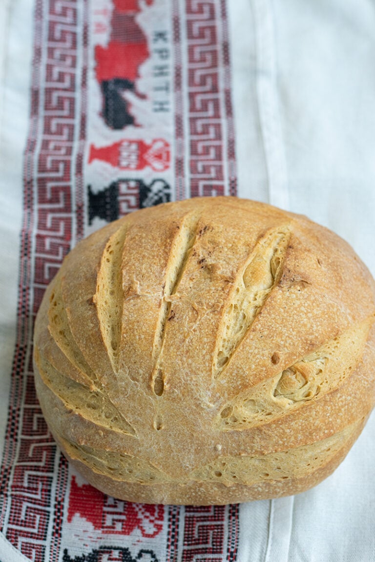 Horiatiko Psomi: Greek Country (Village) Bread - Dimitras Dishes