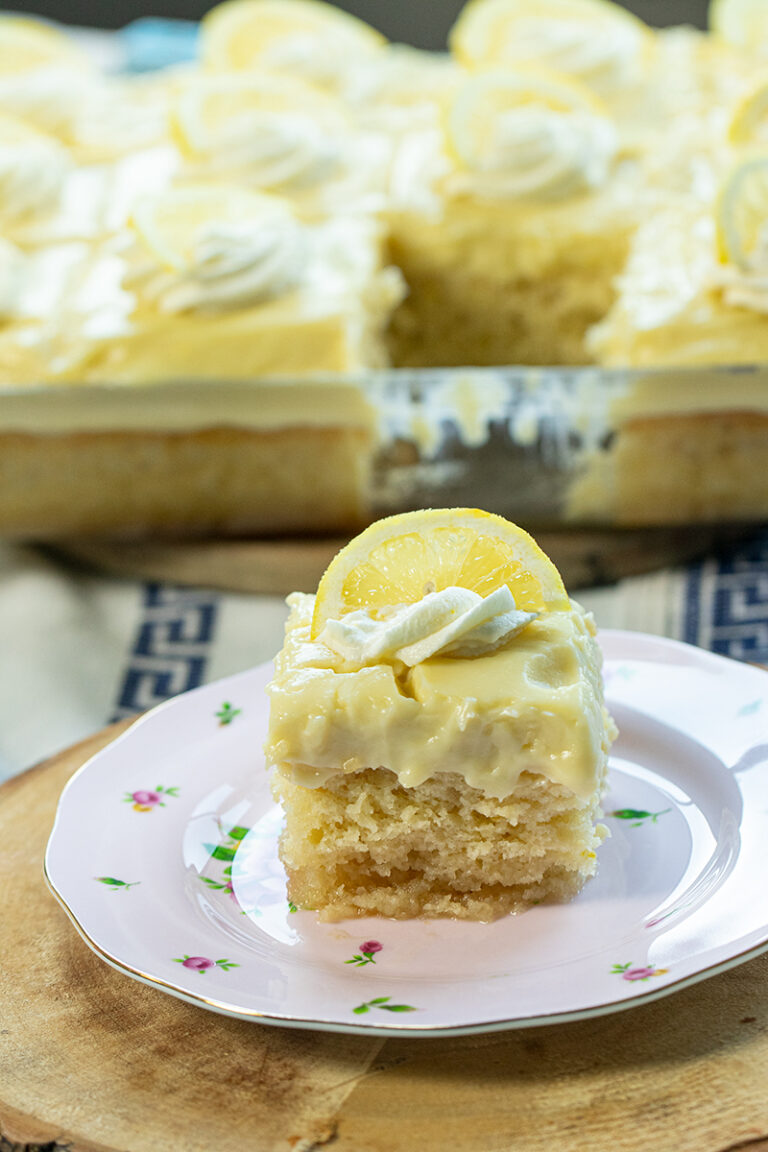 Lemon Cream Cake: Greek Lemonopita - Dimitras Dishes