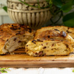 Loaded Olive & Halloumi Bread - Dimitras Dishes