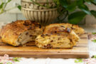 Loaded Olive & Halloumi Bread - Dimitras Dishes