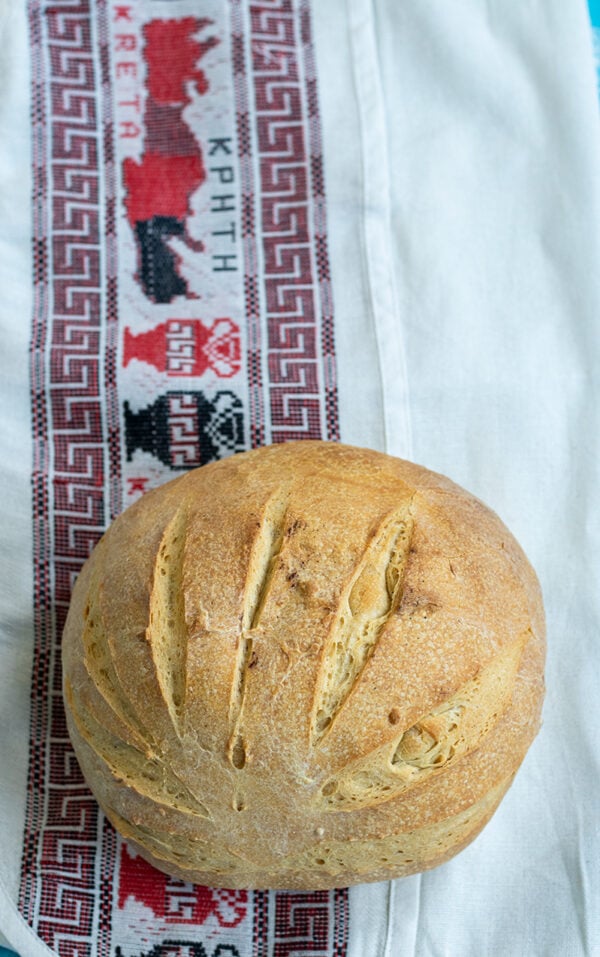 Horiatiko Psomi: Greek Country (Village) Bread - Dimitras Dishes