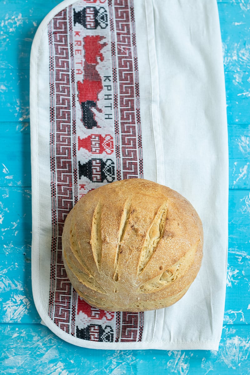 Horiatiko Psomi: Greek Country (Village) Bread - Dimitras Dishes