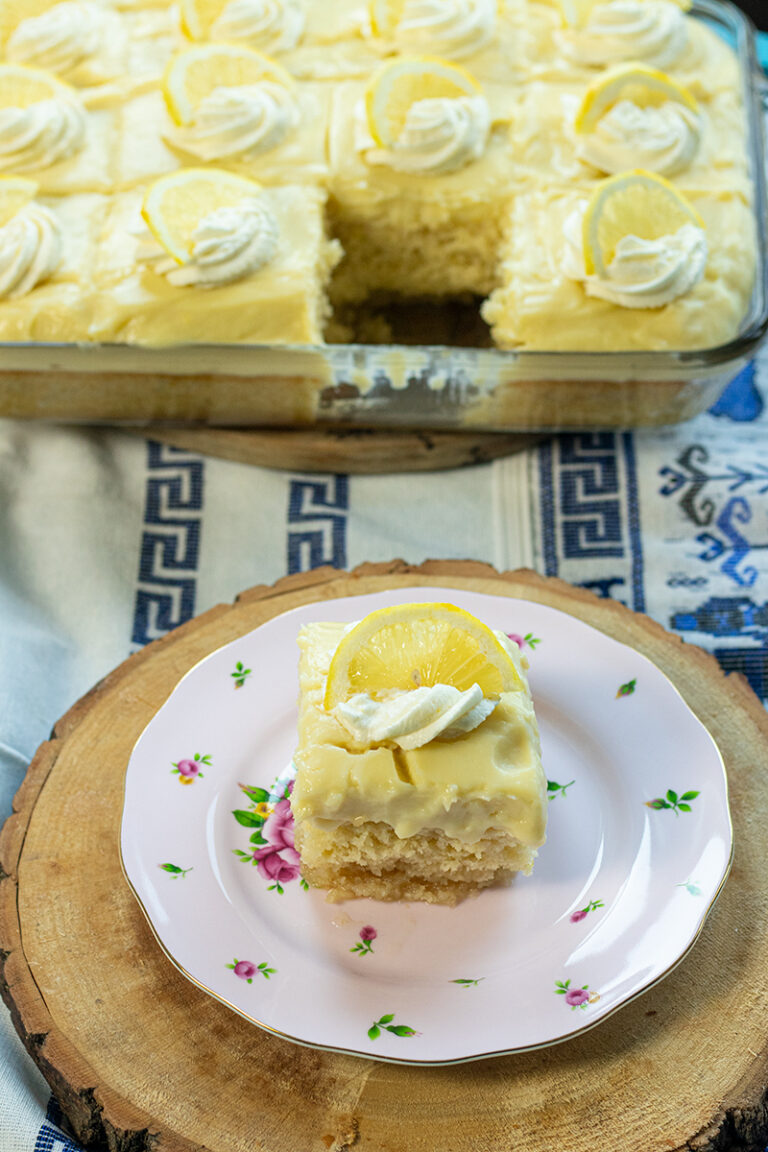 Lemon Cream Cake: Greek Lemonopita - Dimitras Dishes