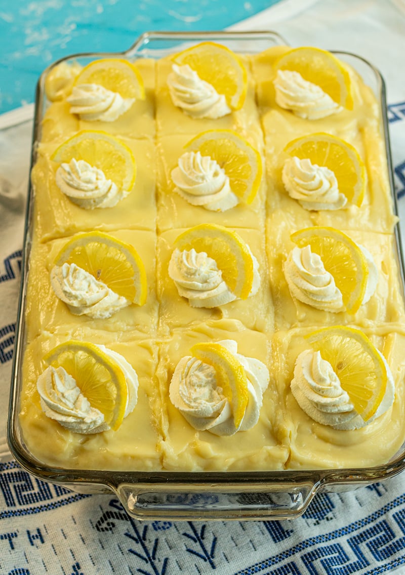 Lemon Cream Cake: Greek Lemonopita - Dimitras Dishes