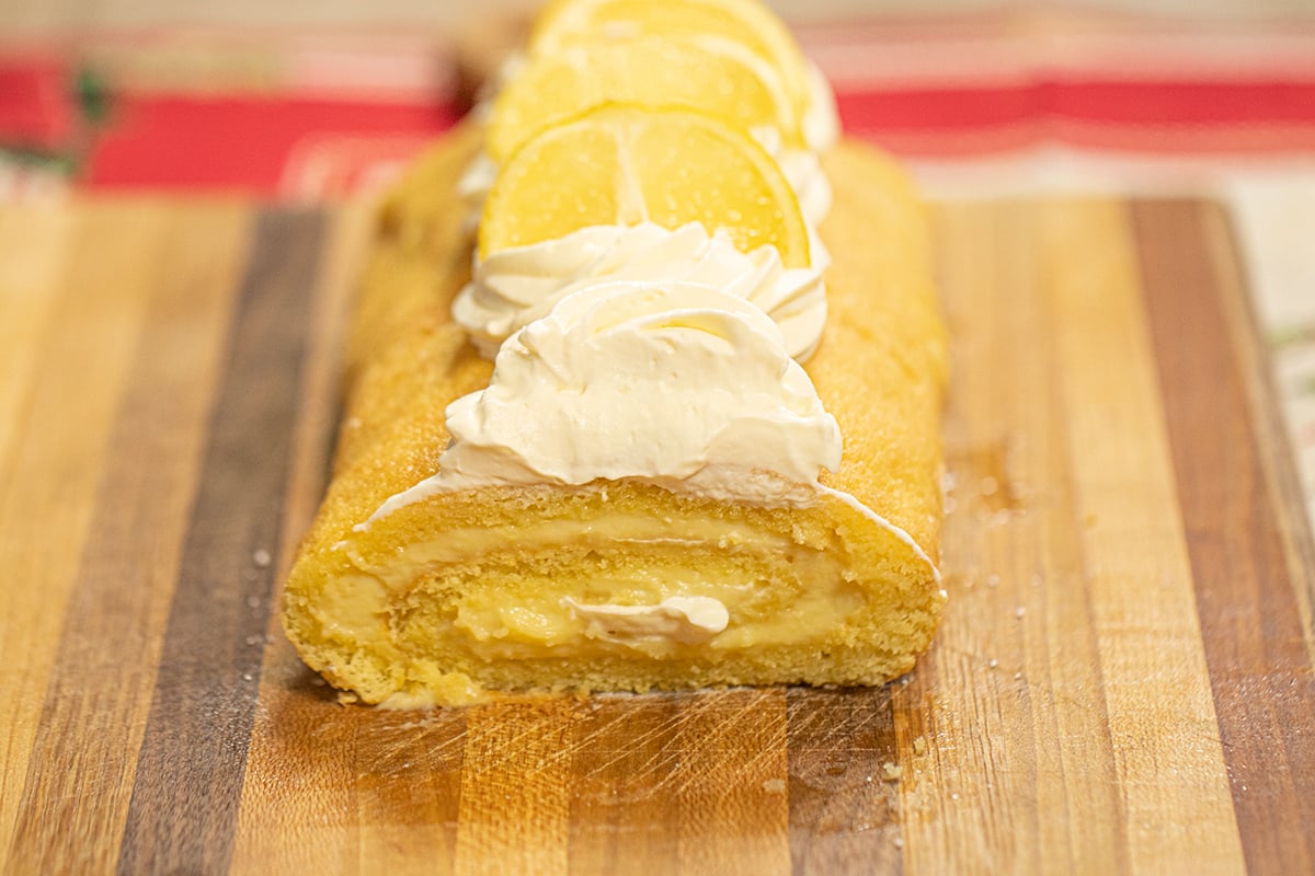 Lemon Roulade Cake - Dimitras Dishes